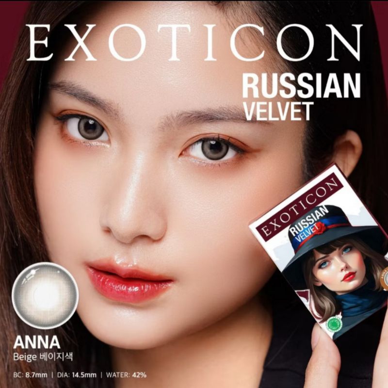 Jual New Russian Velvet Anna normal minus s/d -6.00 Softlens 14.5 mm ...