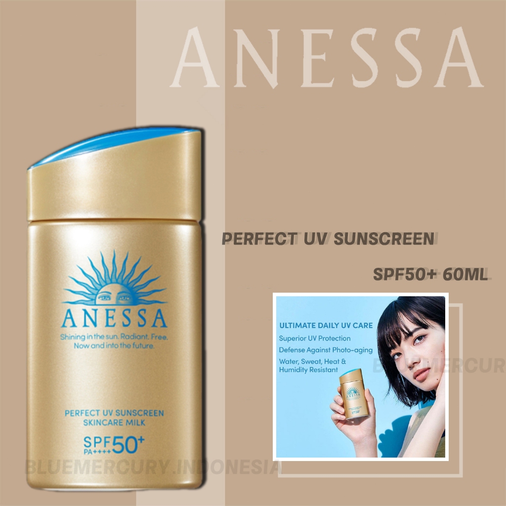 Jual ANESSA Sunscreen Milk 60ml Anessa Perfect UV Sunscreen Skincare ...