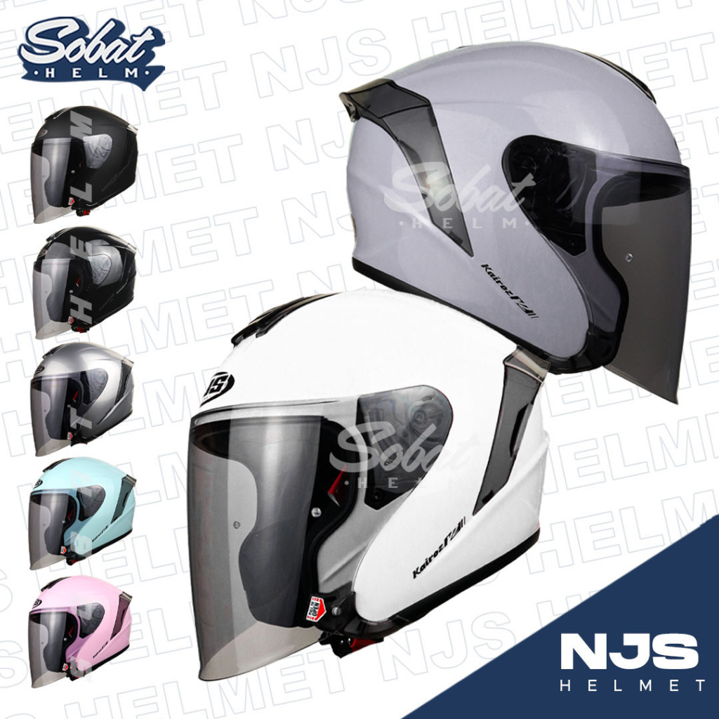 Jual Helm NJS Kairoz V2 Solid Helm Half Face SNI | Shopee Indonesia