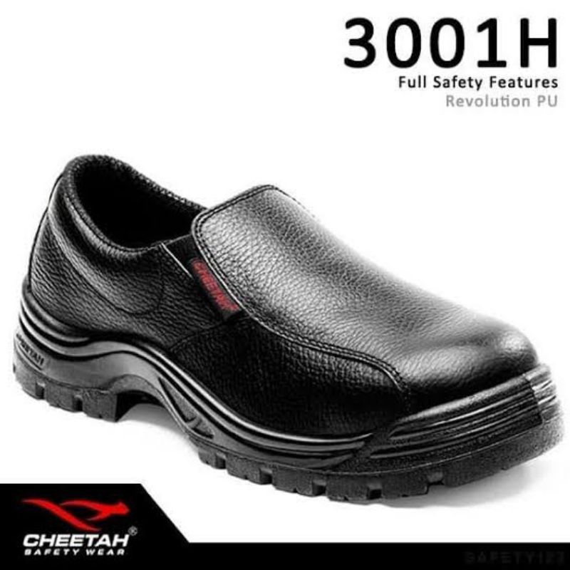 Jual AgnimaSafety [ 100% ORIGINAL ] Cheetah Safety Shoes 3001 Hitam ...