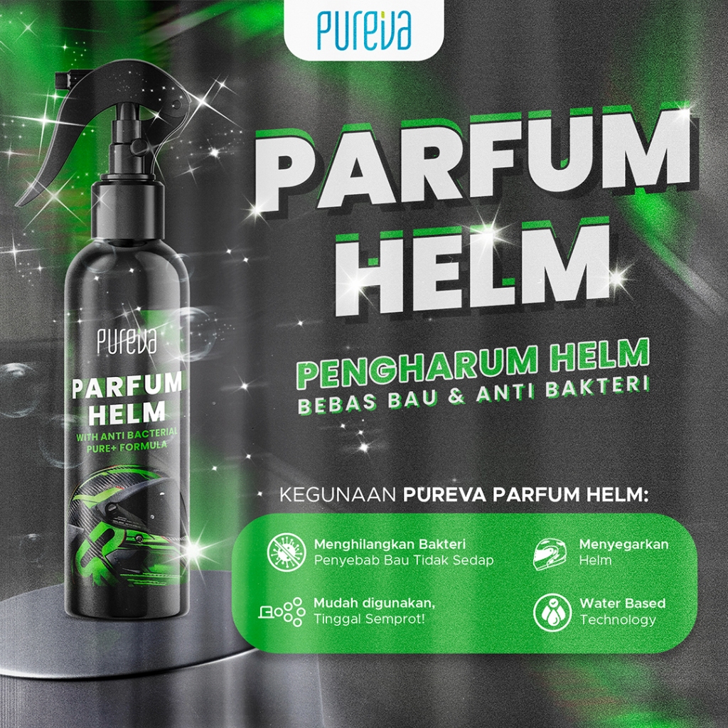 Jual Pureva Parfum Helm - Pengharum Helm Anti Bau dan Bakteri – 250ml ...