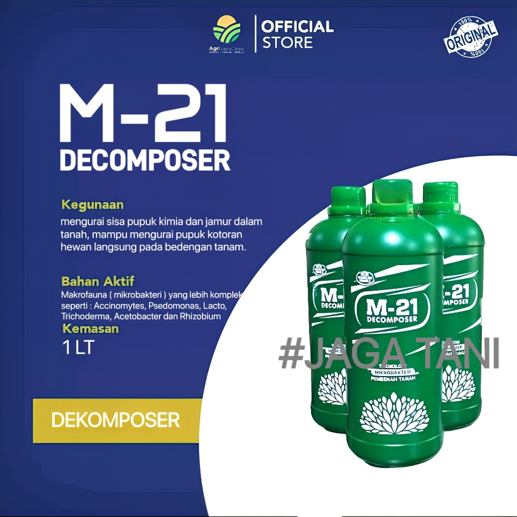 Jual [ ORIGINAL 100% ] M21 DEKOMPOSER 1LT dekomposer hayati | Shopee ...