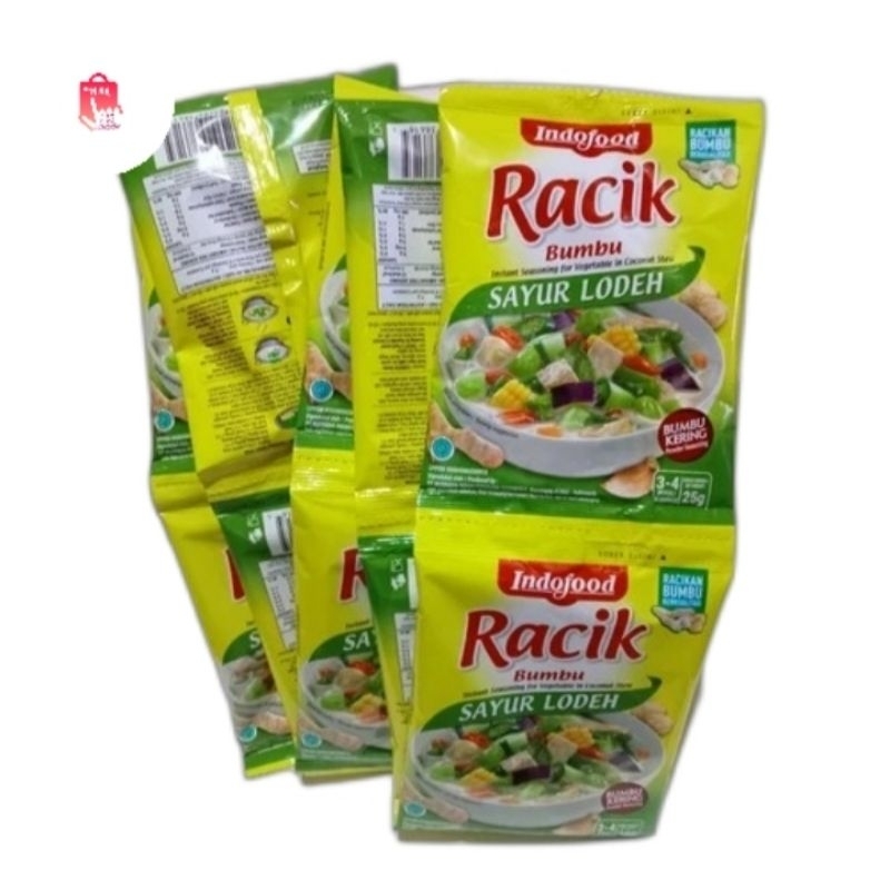 Jual Indofood Bumbu Racik Sayur Lodeh (1 renceng/10 sachet) | Shopee ...