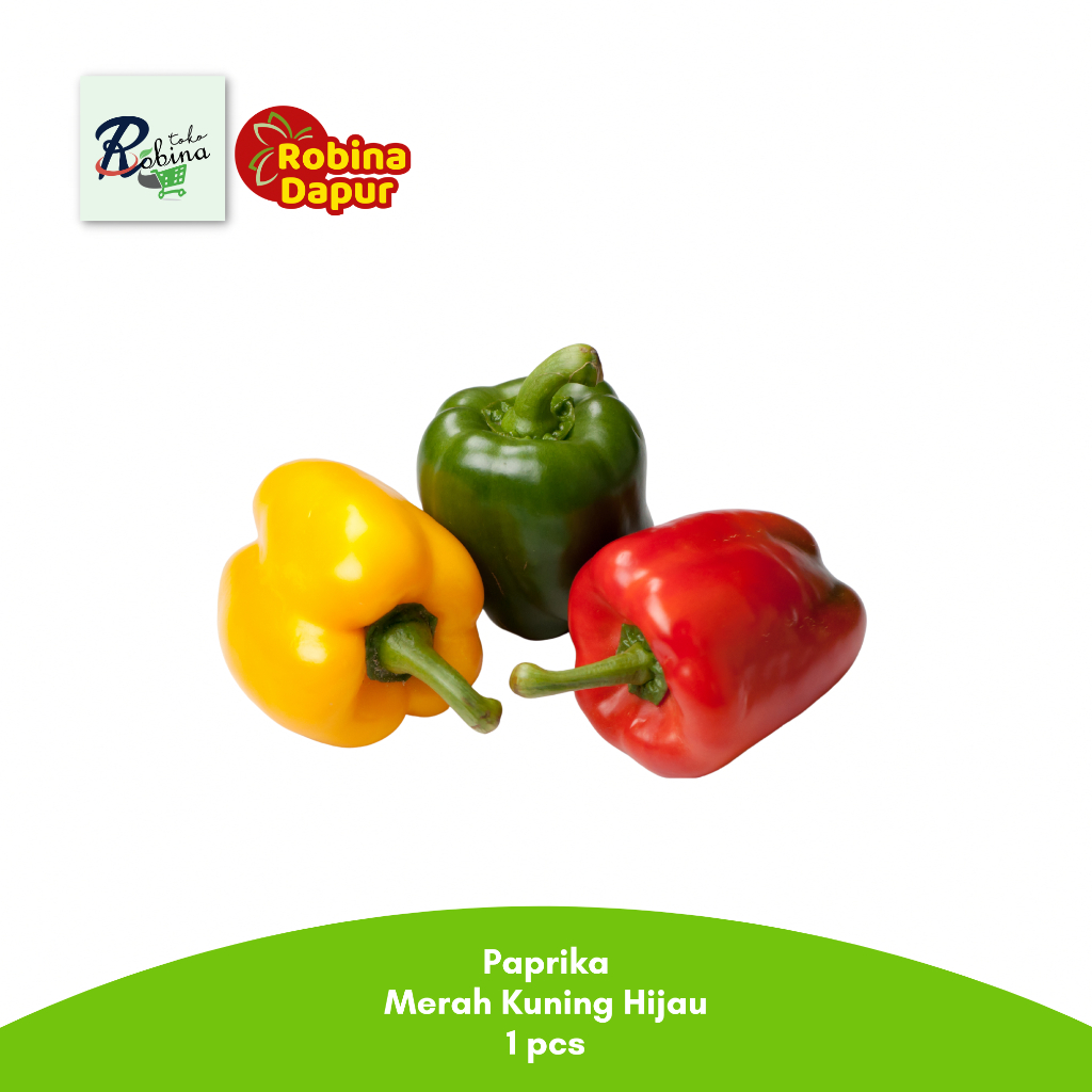 Jual Bandung Paprika Segar Merah Kuning Hijau 1 Buah | Shopee Indonesia