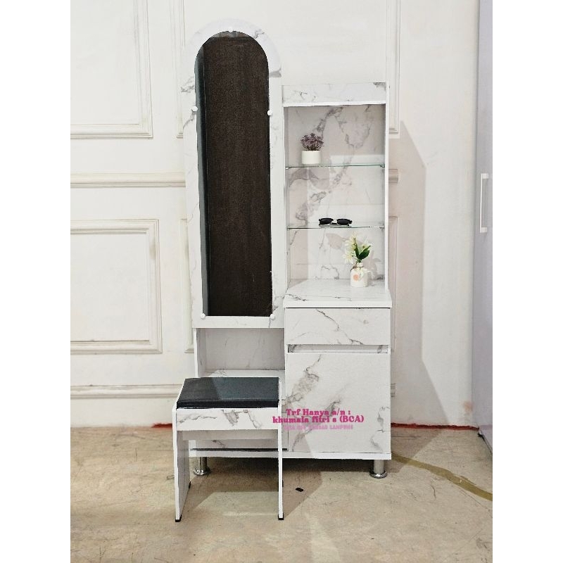 Jual megajaya lampung || meja rias marble ds60 clover | Shopee Indonesia