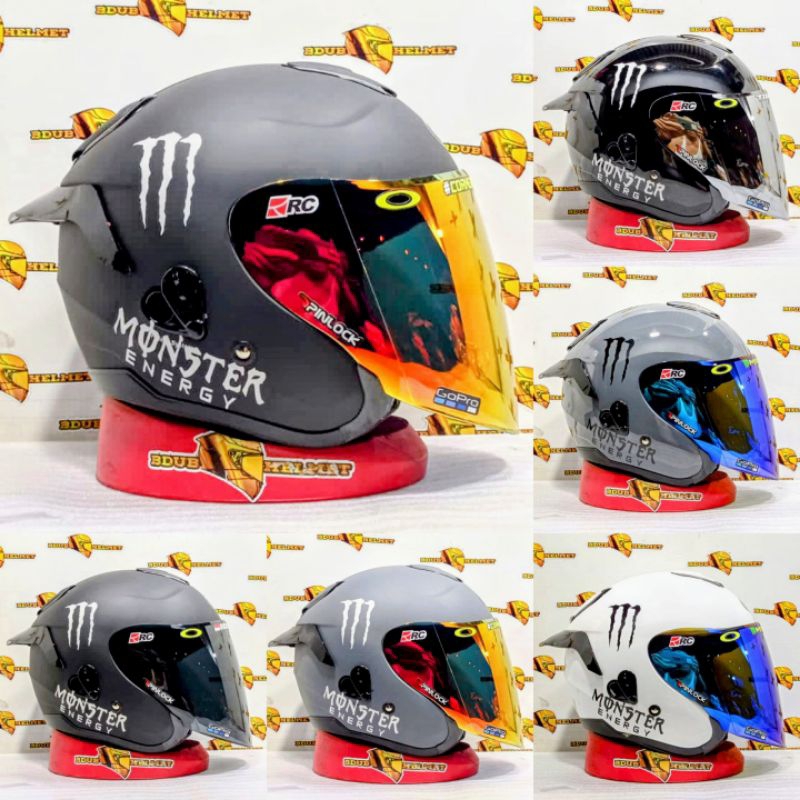 Jual Helm Kyt Kyoto R solid paket ganteng Monster | Shopee Indonesia
