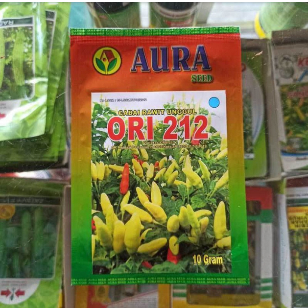 Jual Benih Bibit Cabai Rawit ORI 212 Aura Seed 10 gram | Shopee Indonesia