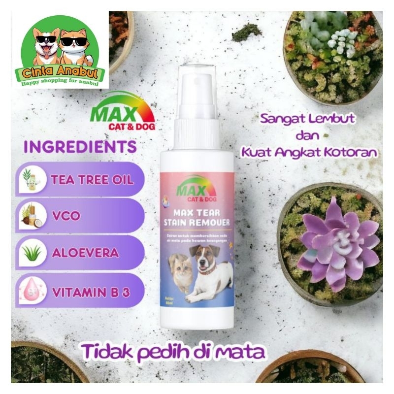 Jual OBAT BELEK MATA KUCING ANJING MAX TEAR STAIN REMOVER | Shopee ...