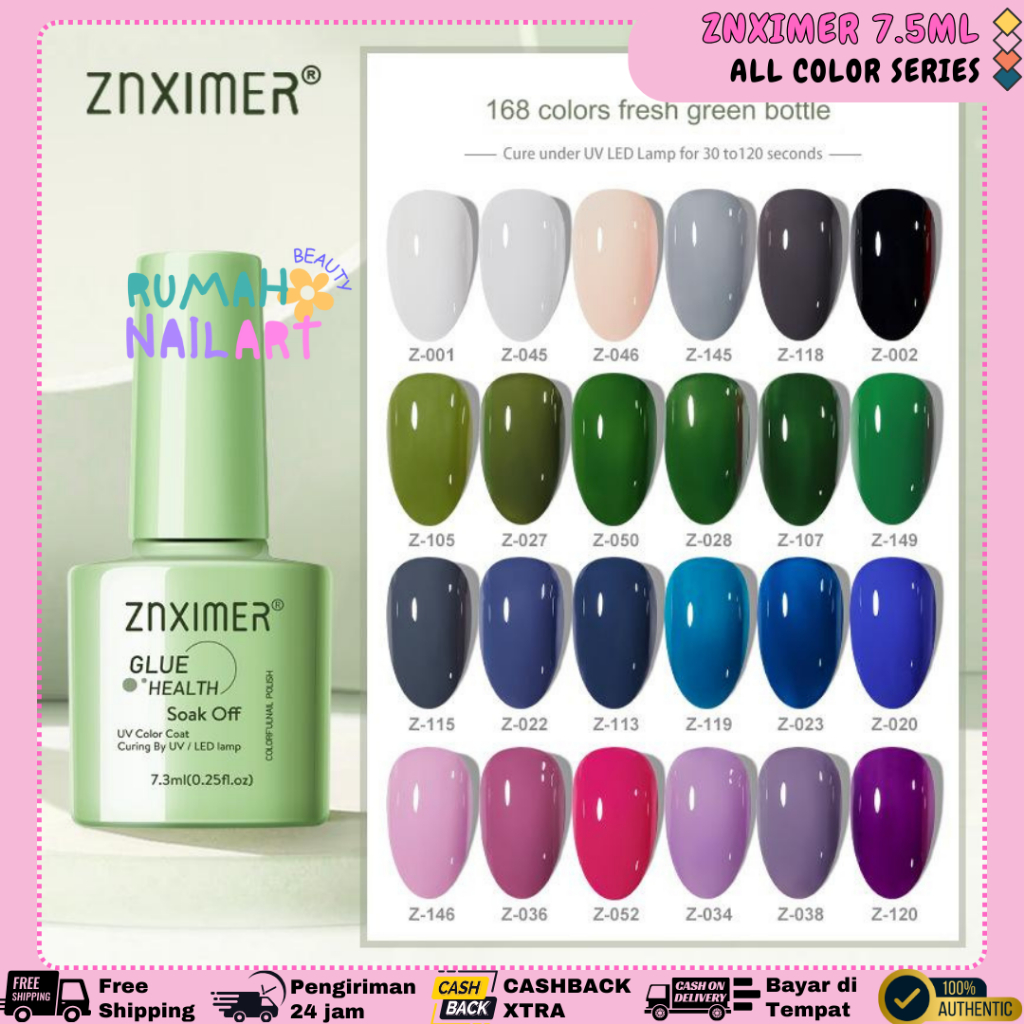 Jual (BEST SELLER) 51-100 Nail Gel Polish Halal Muslimah Cat Kuku Warna ...
