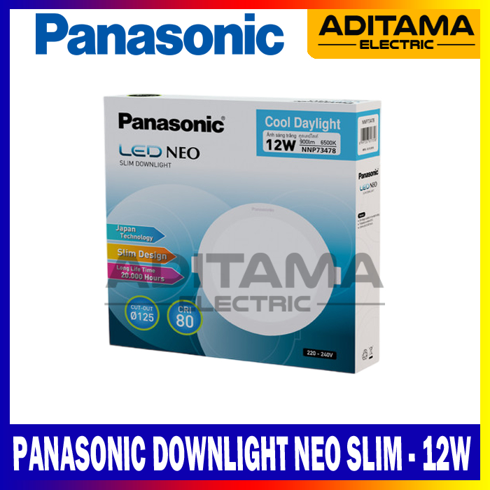Jual PANASONIC DOWNLIGHT LED NEO SLIM 12WATT 12W 12 WATT | Shopee Indonesia