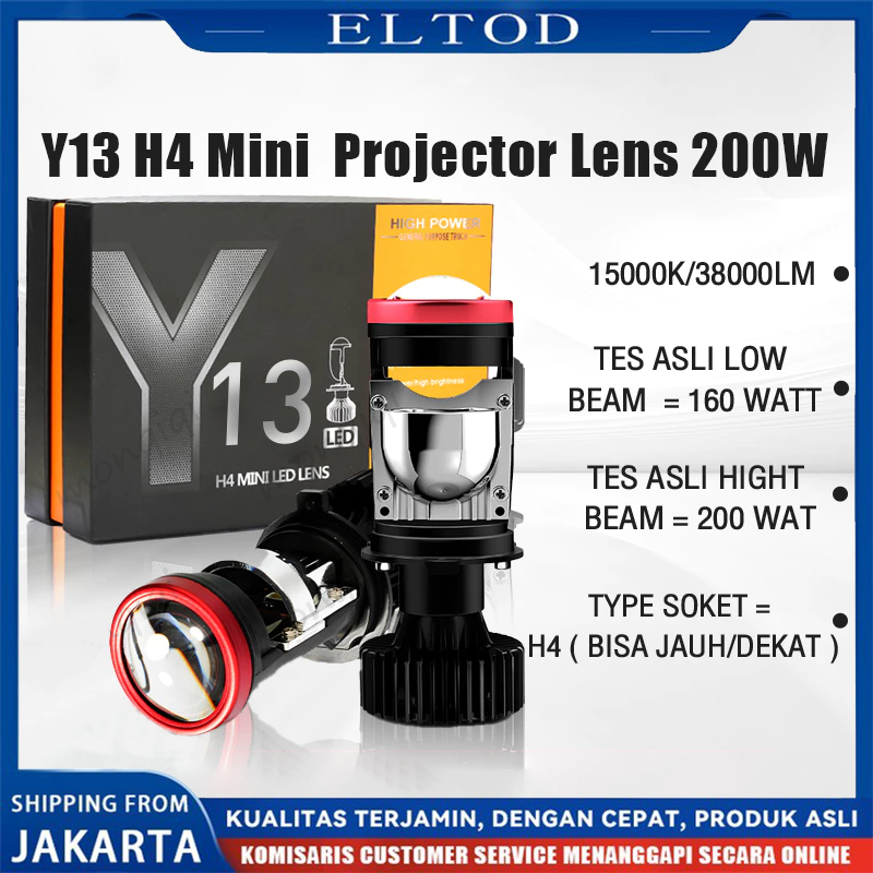 Jual Lampu LED Mobil Super Terang Lampu Motor 2PCS Mini Projie Y13 ...