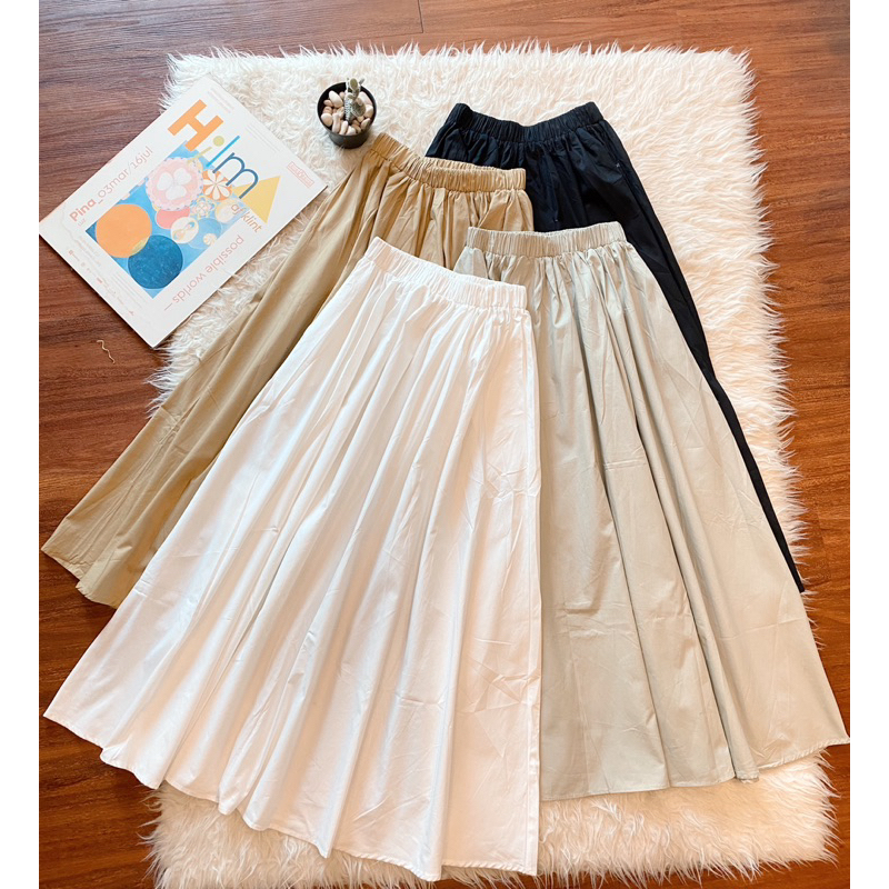 Jual Lighter.id - ROK KATUN A'Line Popllin (Rok wanita, a-line, bahan ...