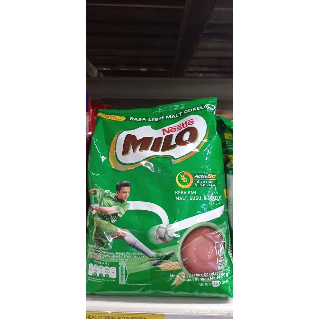 Jual MILO HEALTY DRINK ACTIV-GO PACK 900GR - PER DUS | Shopee Indonesia