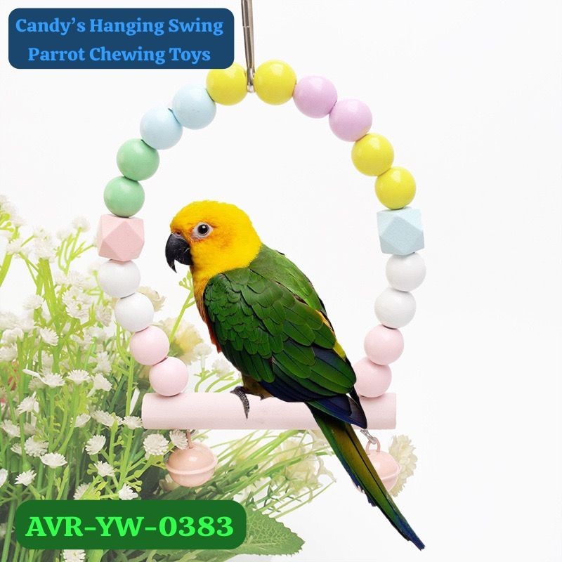 Jual Candy's Series Hanging Swing Bird Parrot Toys Mainan Ayunan Burung ...