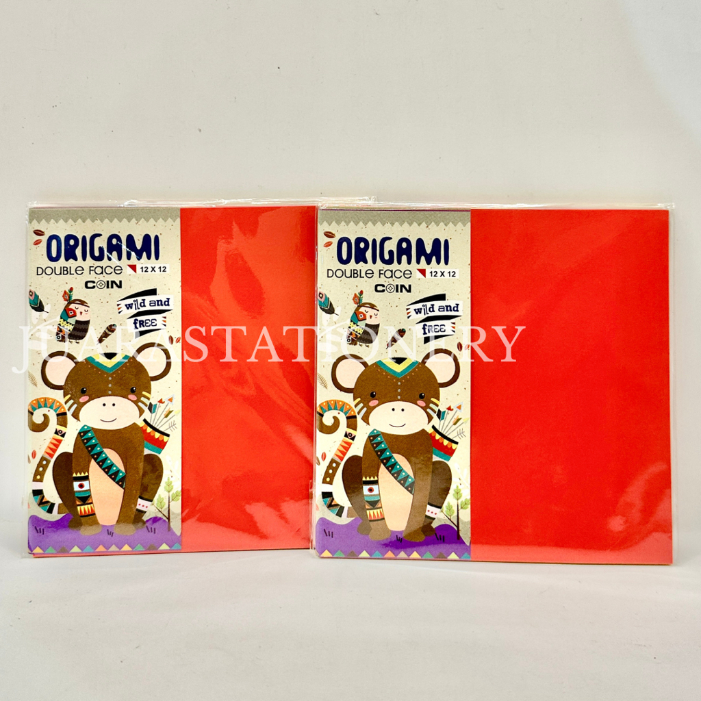 Jual Kertas Lipat Origami Double Face Coin 12x12cm (2139) / Kertas ...