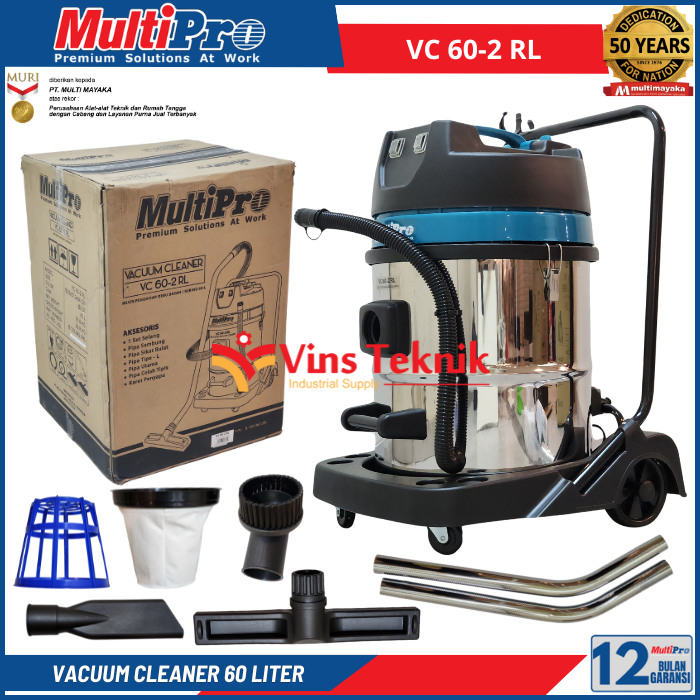 Jual Mesin Penghisap Debu Vacuum Cleaner Vacum 60 Liter VC60-2 MULTIPRO VC60 | Shopee Indonesia
