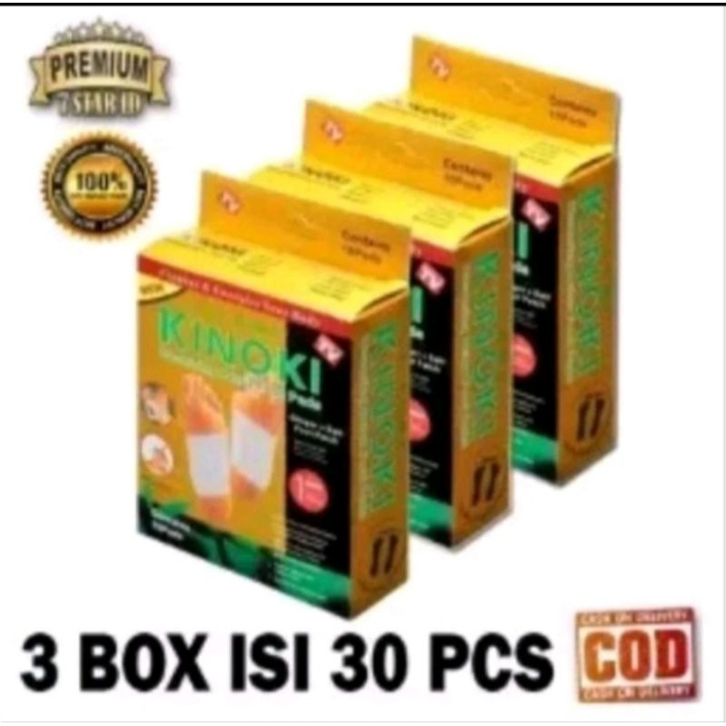 Jual PAKET 3BOX ISI 30 PCS/KINOKI GOLD DETOK KAKI HERBAL/100%ORIGINAL | Shopee Indonesia