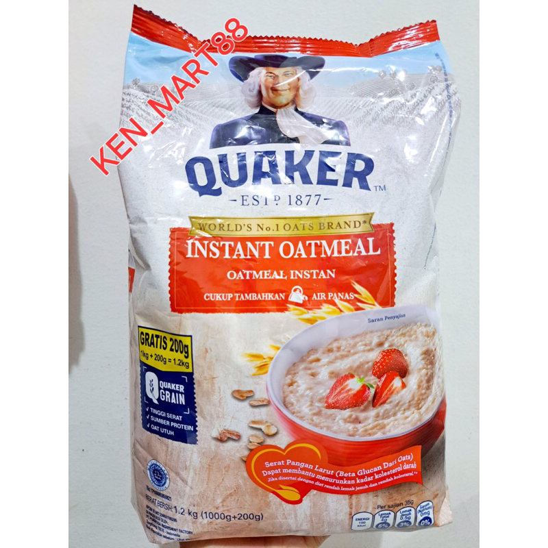 Jual Quaker Instant Oatmeal 1,2kg | Shopee Indonesia