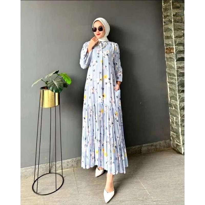 Jual PREMIUM//GAMIS LYBEL RAYON DIAMOND PREMIUM GAMIS MOTIF BUNGA POLOS ZIGZAG GAMIS STYLE ...