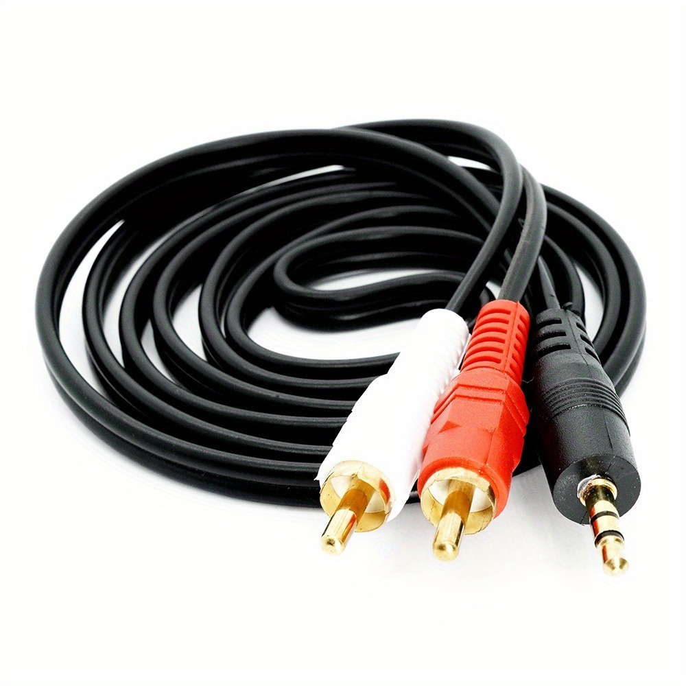 Jual Kabel Jack Audio Aux To 2 Rca Gold Plated 1.5m 2m 3m / Kabel Audio ...