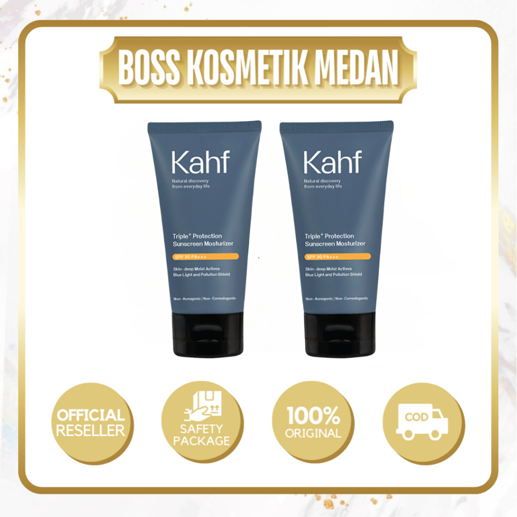 Jual Kahf Triple Protection Sunscreen Moisturizer SPF 30 PA+++ 30 ml ...