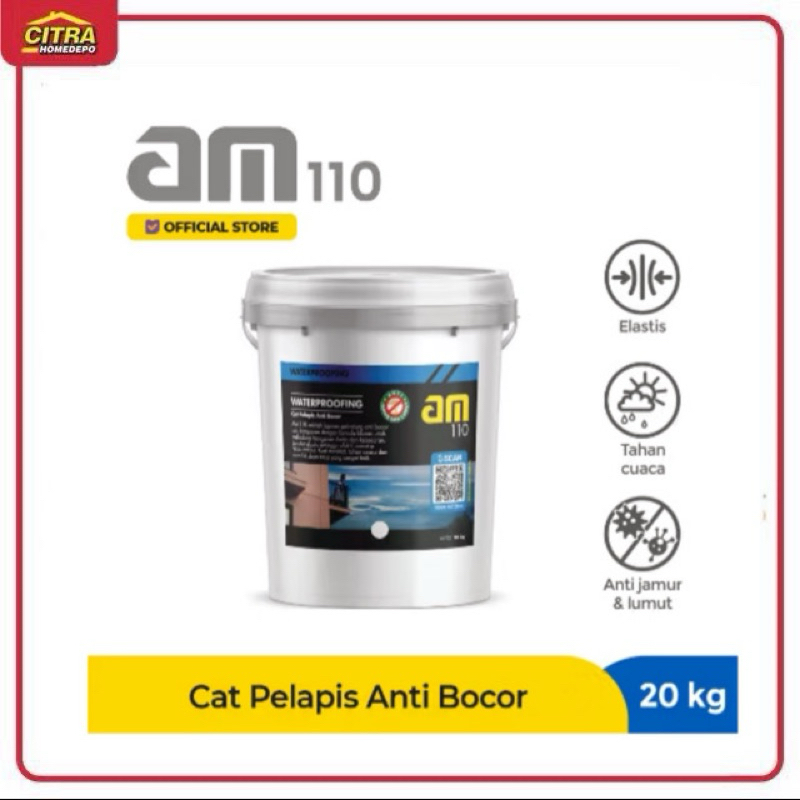 Jual AM 110 Waterproofing 20Kg – Cat Pelapis Anti Bocor Dinding & Atap ...