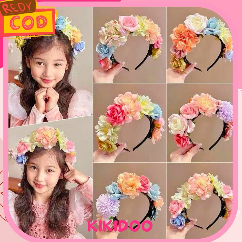 Jual Kikidoo Bando Bunga Artifical Bando Pesta Motif Flower Headband ...