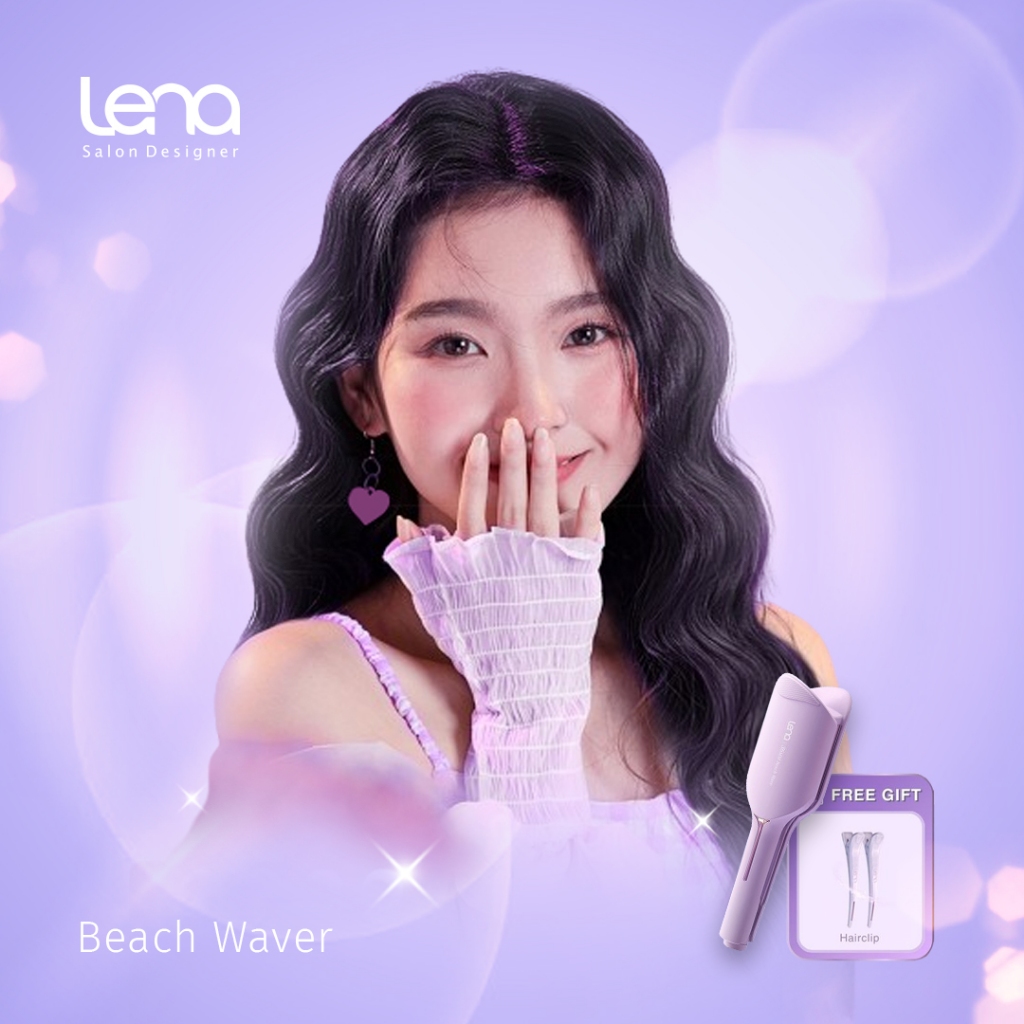 Jual Lena Moana Beach Waver LN S12 32mm & 36 mm - Catok Rambut Gelombang Mermaid Catokan Korean ...