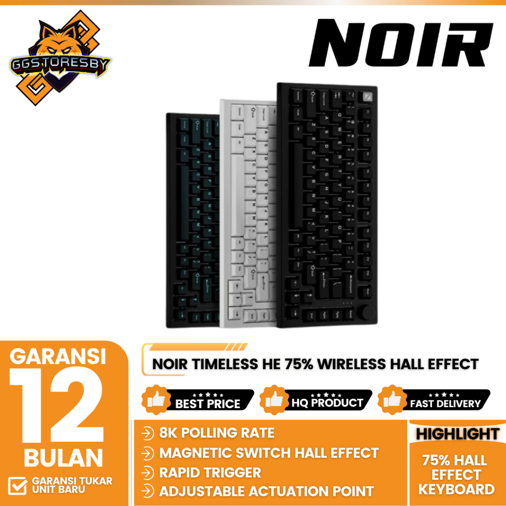 Jual Noir Timeless He 75% Wireless Half Effect Rapid Trigger Magnetic ...