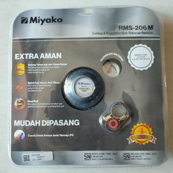 Jual Miyako RMS206M Selang Gas Regulator 1.8 Meter Selang Paket Selang ...