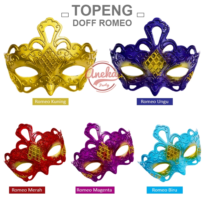 Jual Topeng Pesta Romeo / Mask Party Masquerade Romeo / Topeng Party ...
