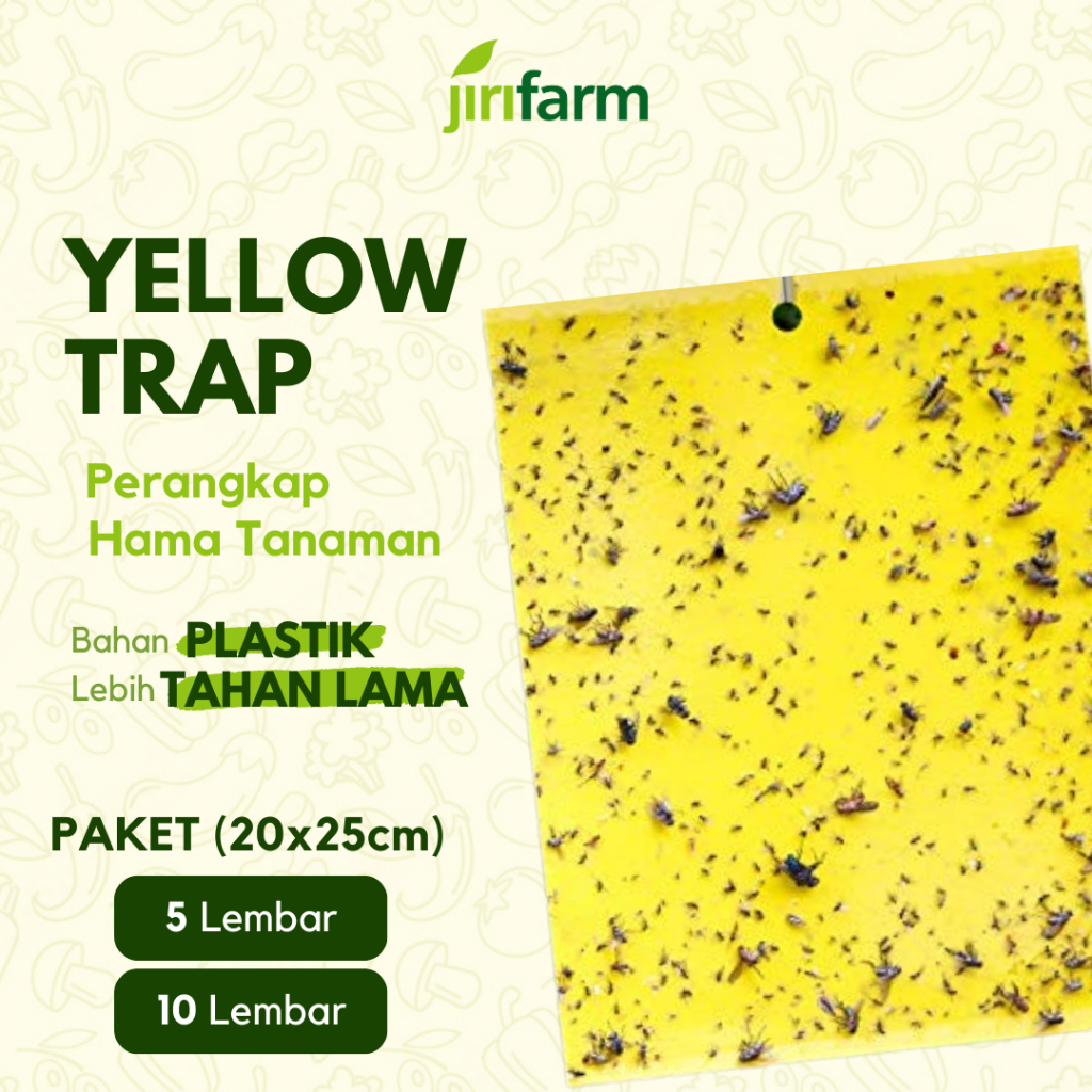 Jual Yellow Trap / Perangkap Hama / Lem Kuning perangkap hama isi 5 ...