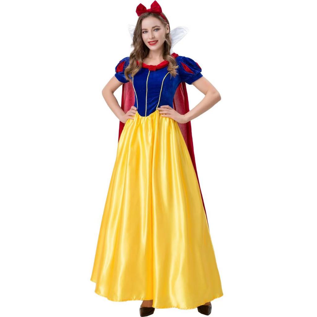 Jual S-XXL Snow White Queen Cloak Dress Fairy Tale Movie Theme COS ...
