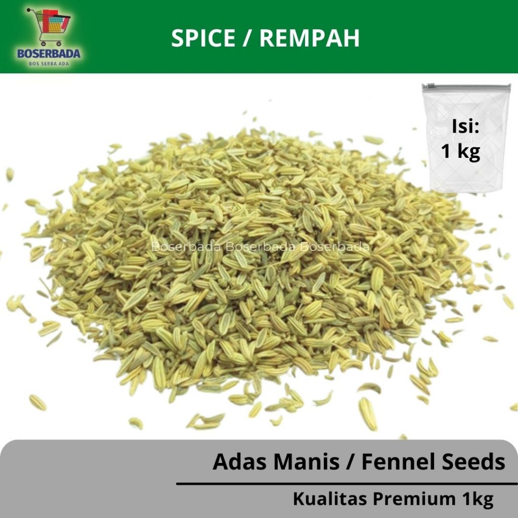 Jual 1Kg Adas Manis / Fennel Seeds I Premium | Shopee Indonesia