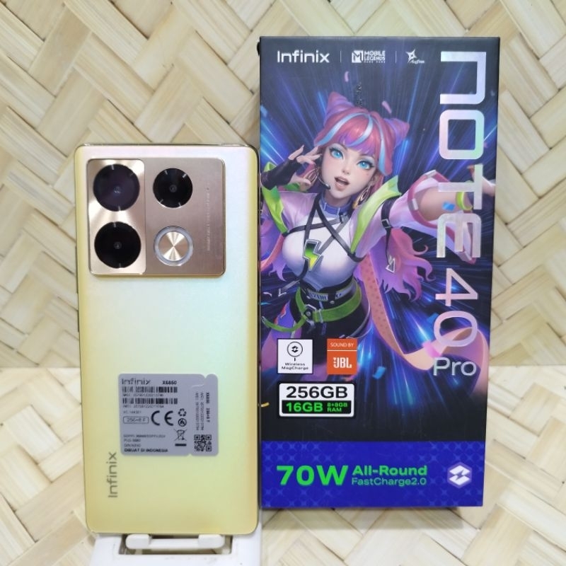Jual Infinix Note 40 Pro 4G 8/256GB Handphone second fullset original ...