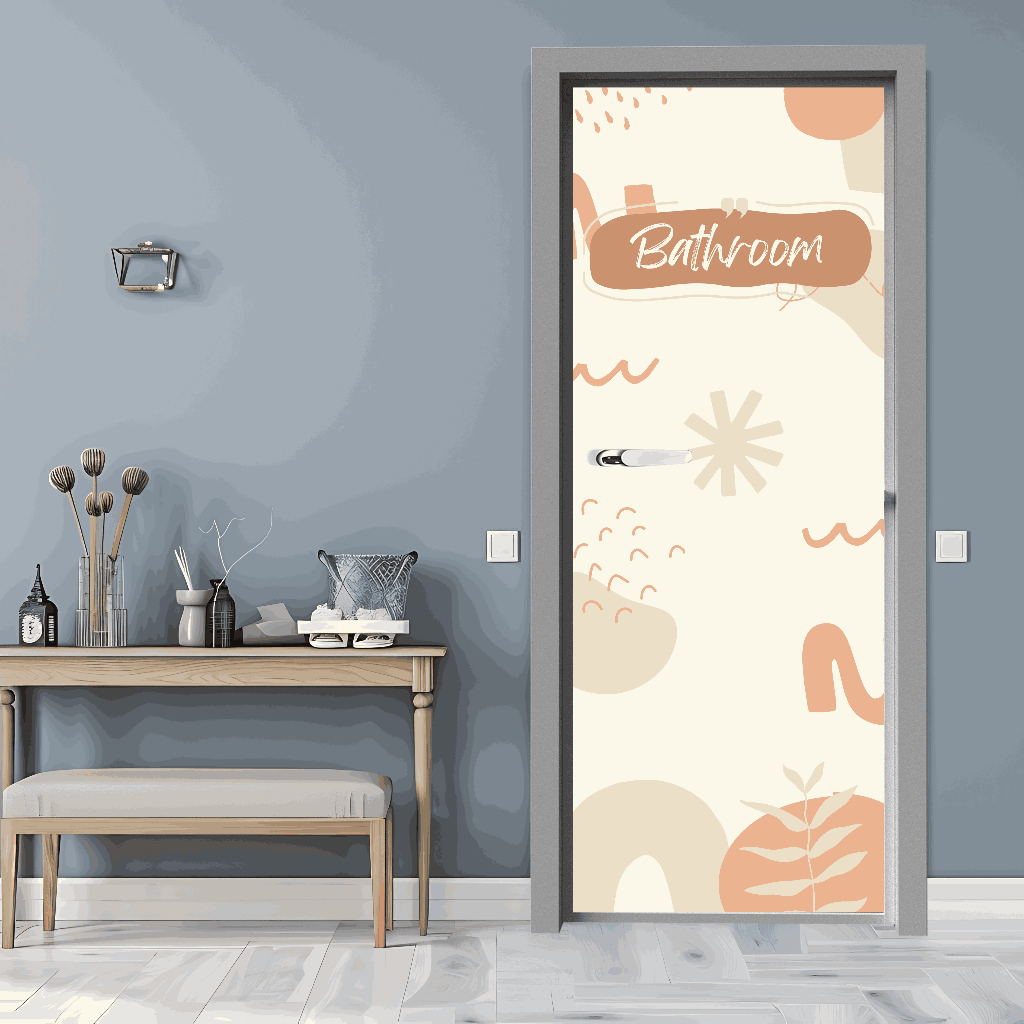 Jual STIKER Pintu Kamar Mandi Motif Aesthetic Sticker Minimalis ...