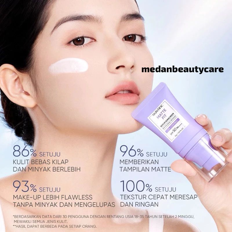 Jual Skintific Matte Fit Serum Suncreen Spf 50 (Ungu) | Shopee Indonesia