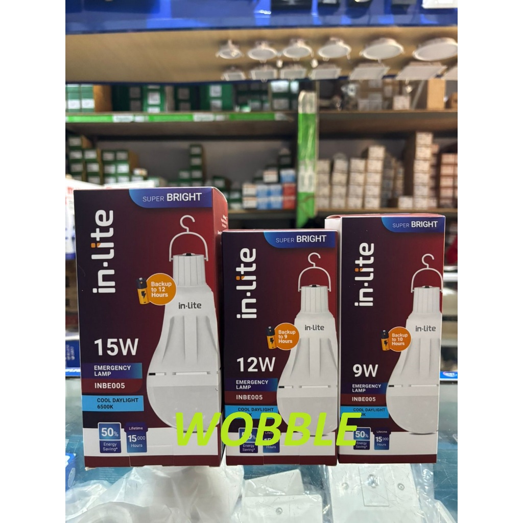 Jual INBE005 BOHLAM EMERGENCY INLITE 9W 12W 15W LAMPU EMERGENCY LED IN ...