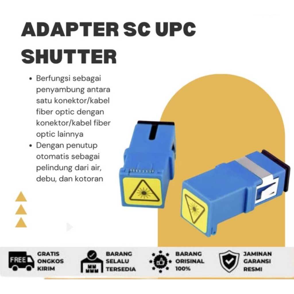 Jual Adapter Shutter SC UPC / Adaptor Solid SC UPC / Adaptor Shutter SC ...