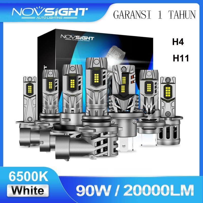 Jual Novsight N63 Lampu Depan Mobil LED 90W 20000LM H4 H11 6500K Bohlam Lampu Depan Mobil ...