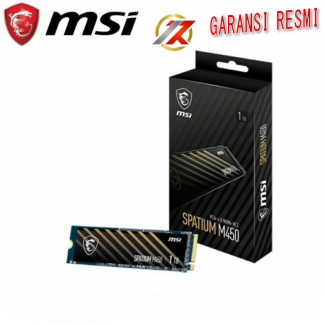 Jual MSI SPATIUM M450 1TB M.2 Pcie Gen4 Nvme SSD 2280 | Shopee Indonesia