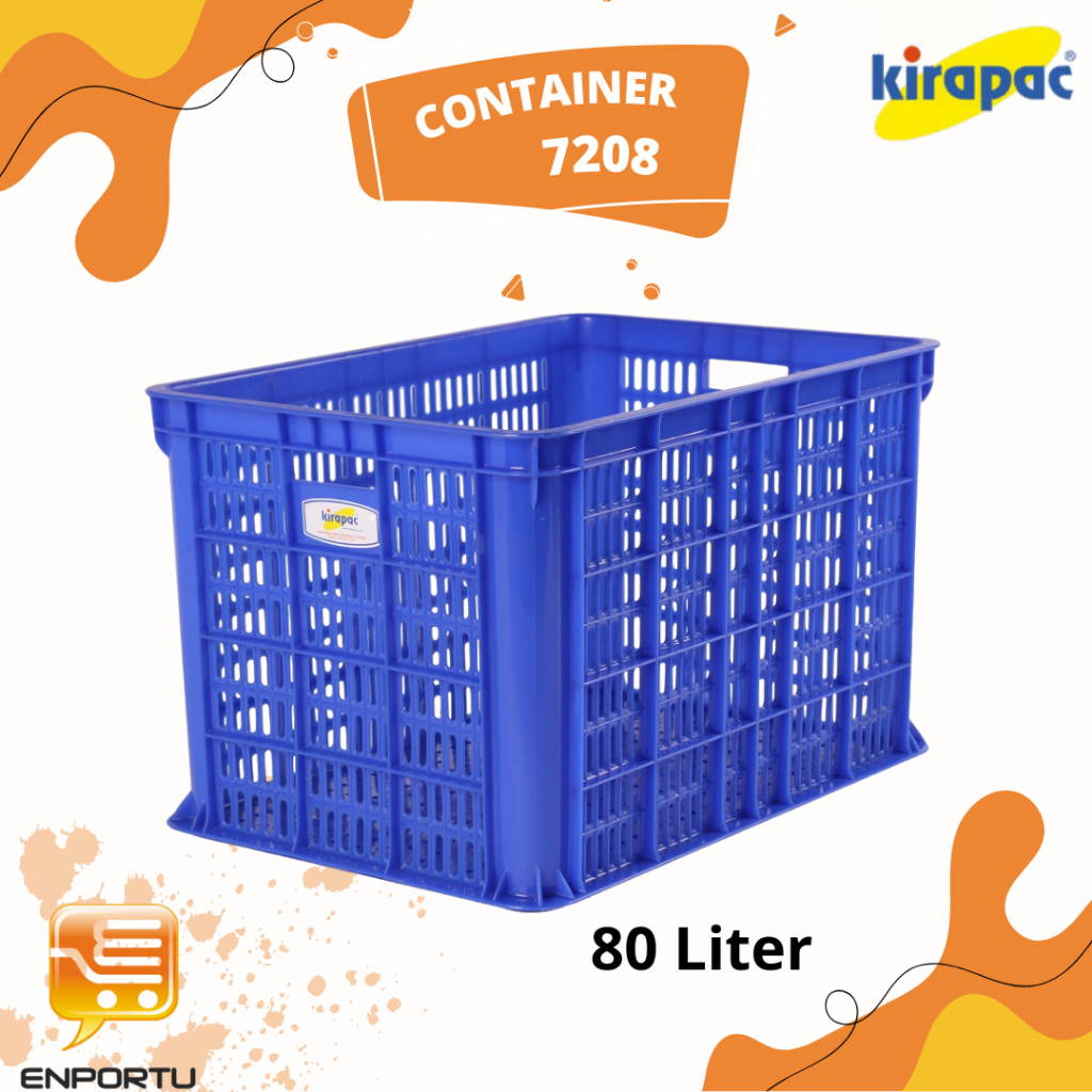 Jual Kirapac Industrial Container 7208 - Keranjang kontainer 80 Liter ...