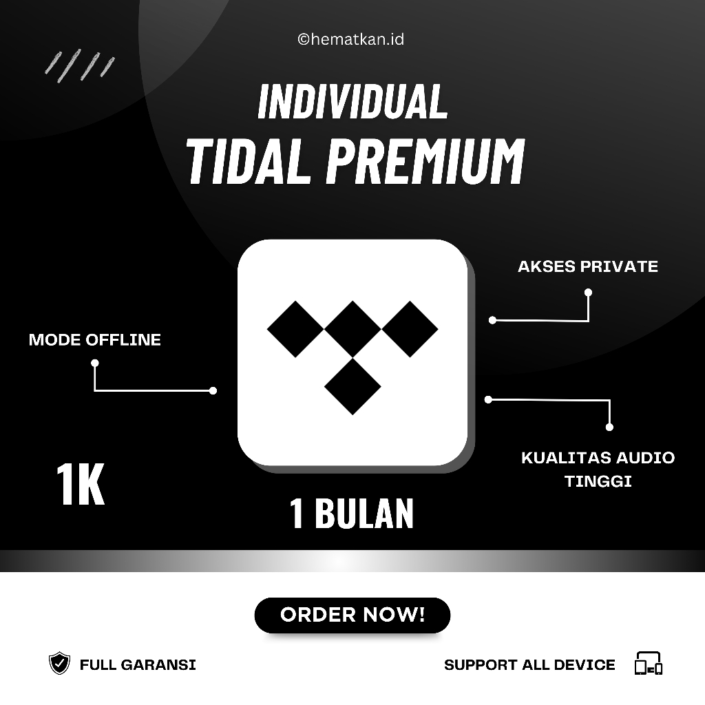 Jual TIDAL HIFI 1 BULAN PREMIUM | Shopee Indonesia