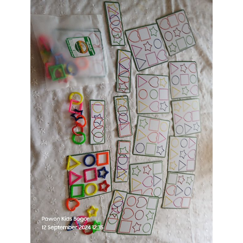 Jual Permainan Susun dan Rantai Geometri by Pawon Kids | Shopee Indonesia