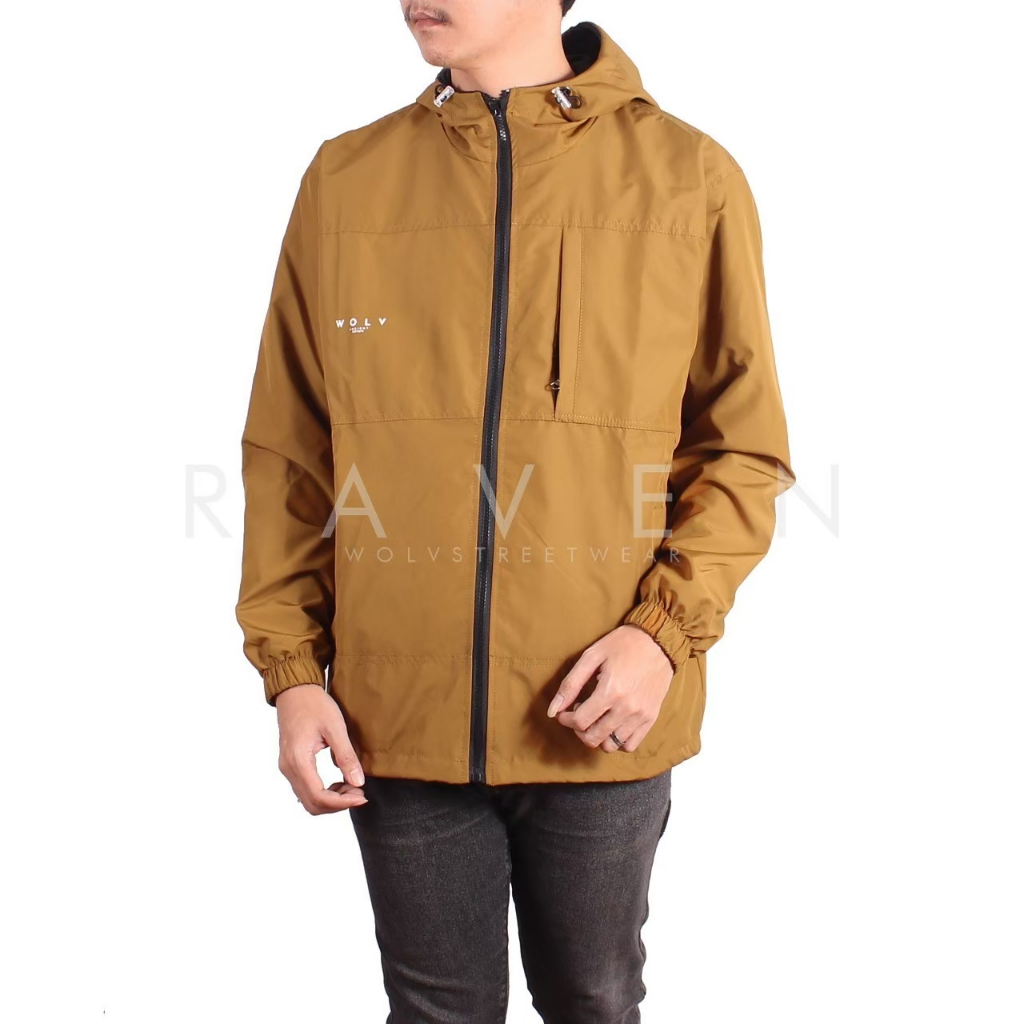 Jual Jaket Taslan Outdoor Raven Tobbaco Waterproof Original Distro ...