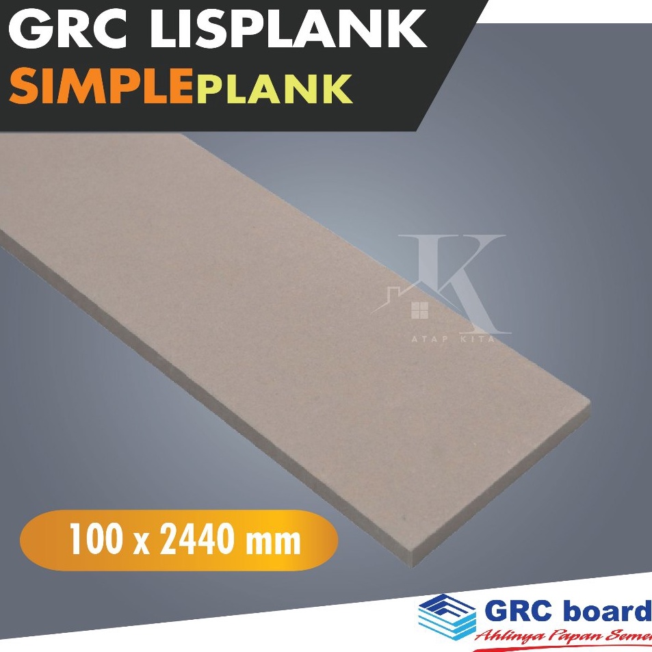 Jual Simple Plank Grc Polos 1 cm Lisplank Polos Lisplank Grc | Shopee ...