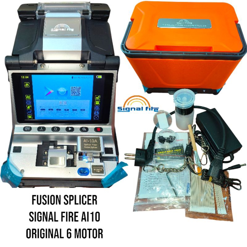Jual fusion splicer signal fire Ai10 original alat sambung kabel fo ...