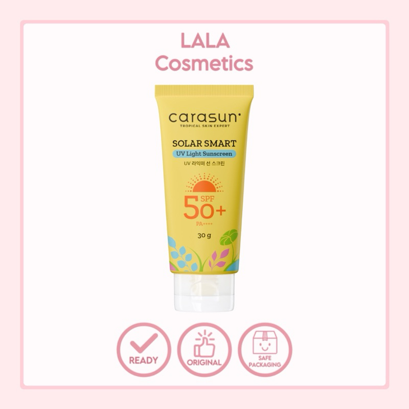 Jual CARASUN Solar Smart UV Light Sunscreen SPF 50 PA+++ 30gr | Shopee Indonesia