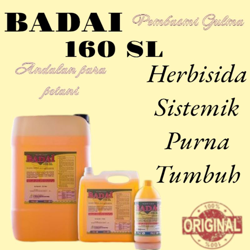 Jual Obat Rumput / Badai 160 SL/ 1 Liter / obat kuning / obat akar ...