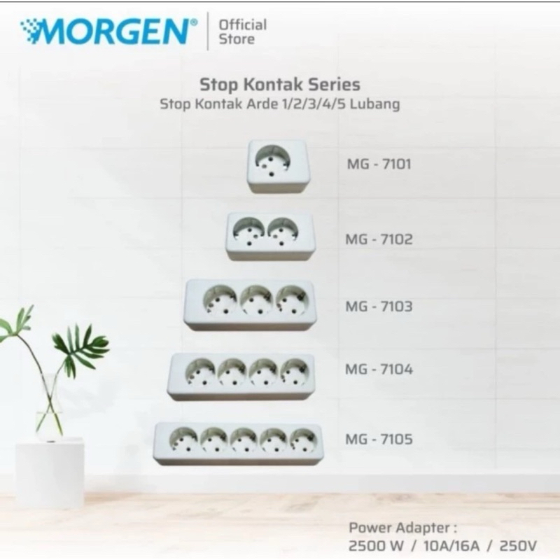 Jual MORGEN Stop Kontak 1 2 3 4 5 Lubang Stopkontak Arde Kuningan Asli Berkualitas SNI | Shopee ...